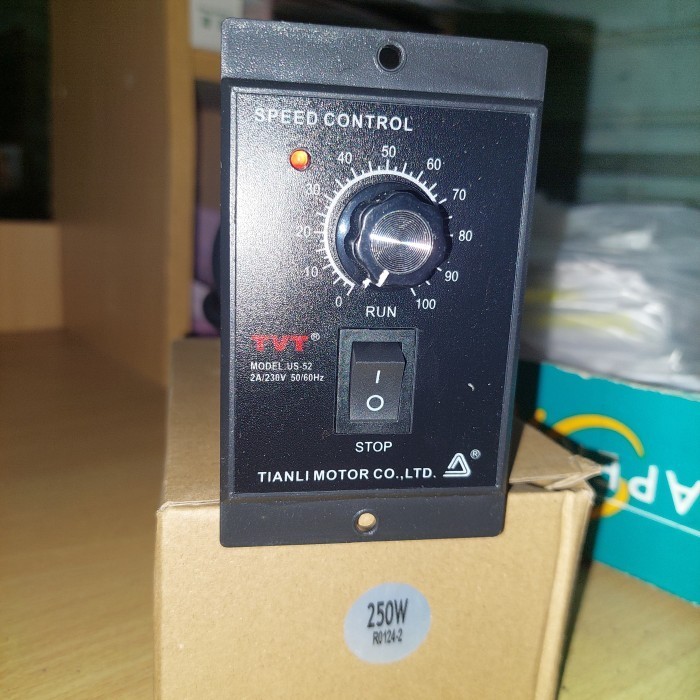 Jual SPEED CONTROL 250 WATT CONTROLLER VARIABLE MOTOR 250W 220V / US-52 ...