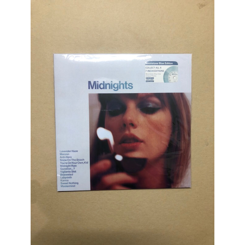 Jual CD 7INCH TAYLOR SWIFT - MIDNIGHTS MOONSTONE BLUE EDITION ALBUM CD ...