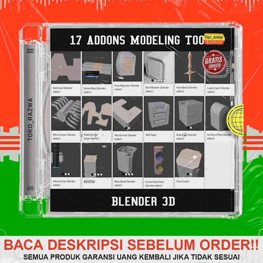 Jual Blender 3D - 17 Addons Modeling Tools Collection - Ku$h!ro ...