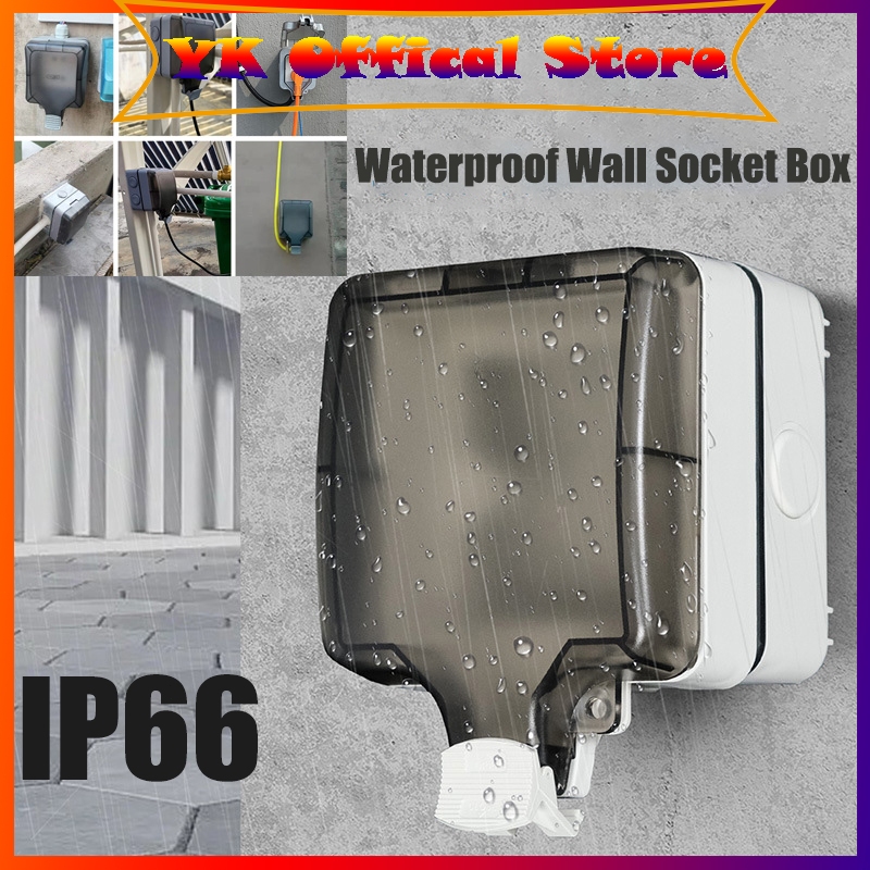 Jual Stop Kontak IP66 Waterproof Outdoor Wall Socket Box Kotak Tahan ...