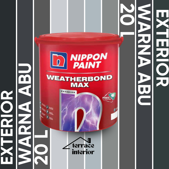Jual Cat Tembok Exterior Weatherbond Max Nippon Paint Warna Abu 20 L ...