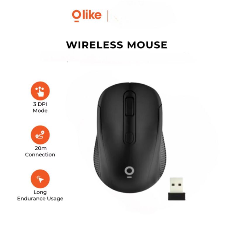 Jual MOUSE WIRELESS OLIKE M200 2.4G 1600DPI GARANSI 1 TAHUN | Shopee ...