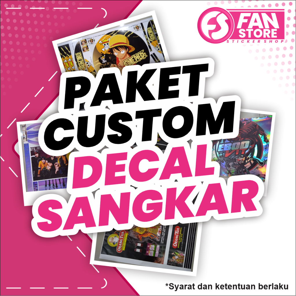 Jual PAKET ALL IN CUSTOM SUKA SUKA STIKER DECAL SANGKAR DARI TOKO KAMI ...