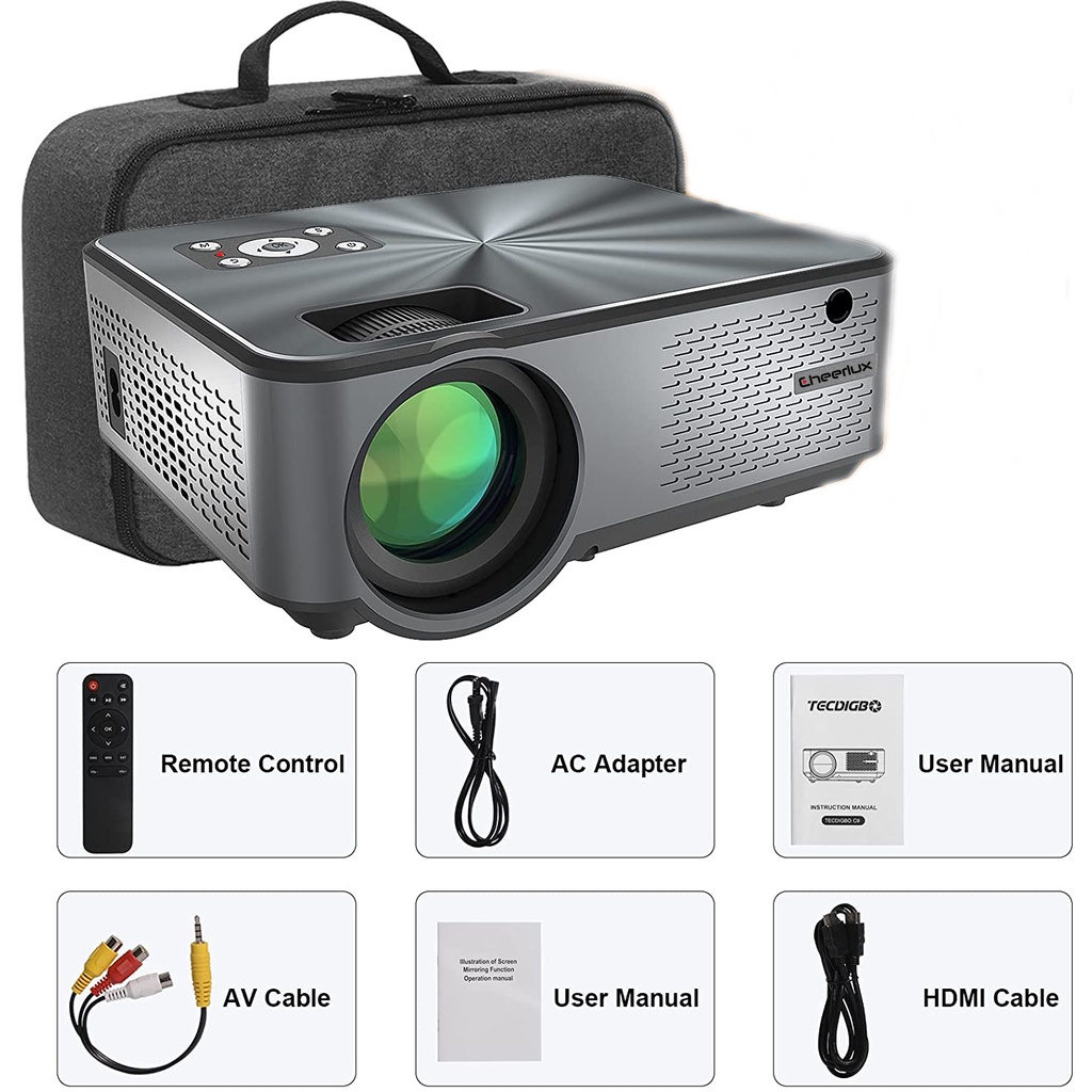 Jual Full HD projector 1080p WIFI proyektor lcd led lampu 150 "inch ...