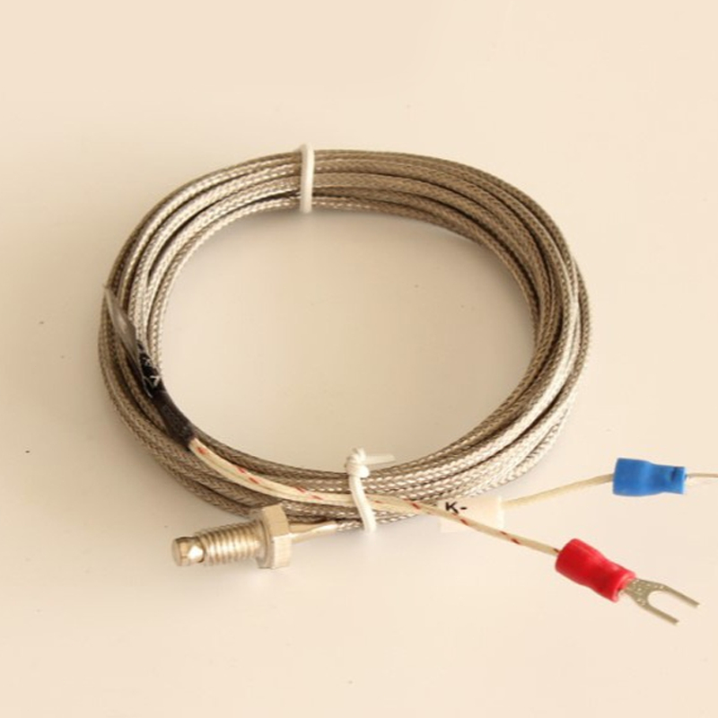 Jual Thermocouple Type K Stainless Steel Probe 0-580°C Panjang Kabel 2M ...