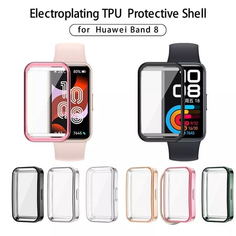 Jual EKSKLUSIF Huawei Band 8 Soft Tpu Bumper Full Screen Cover Case | Shopee Indonesia