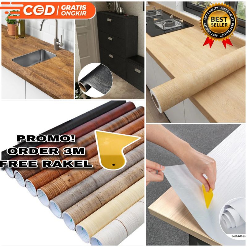 Jual Sticker Decosheet PVC Pelapis Meja Furniture HPL Kayu Triplek ...