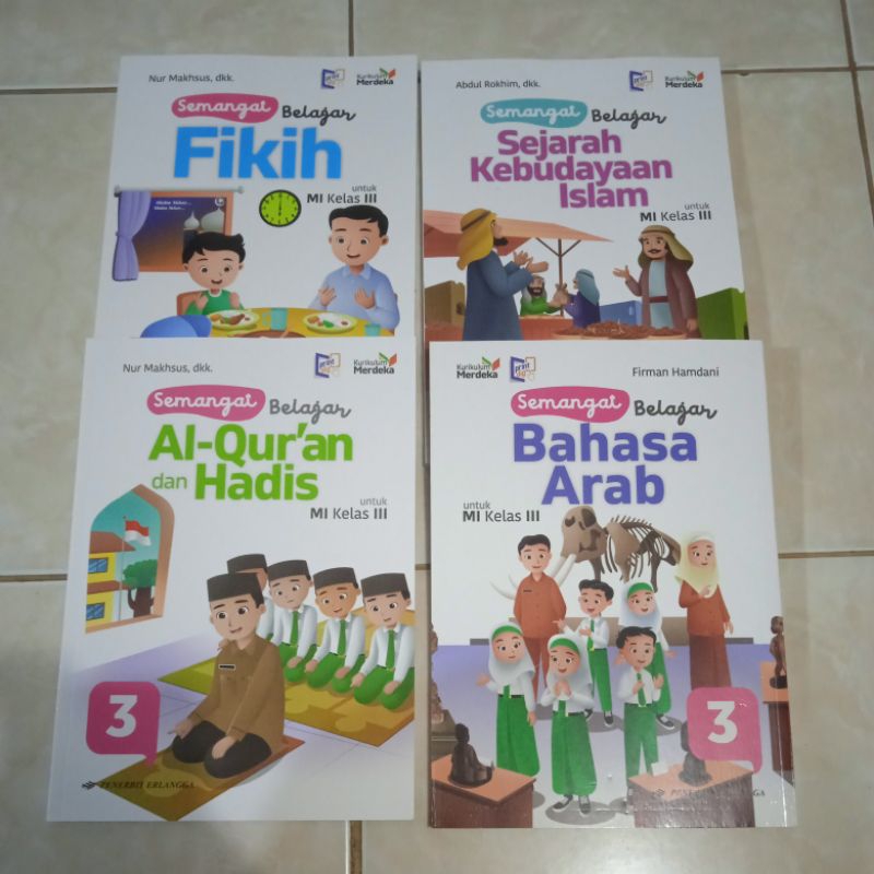 Jual Kelas 3 MI Semangat Belajar Bahasa Arab, Semangat Belajar Akidah dan Akhlak, Semangat ...