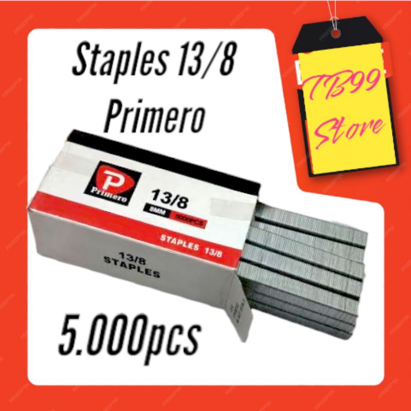 Jual Harga Per Dozen (12 Kotak) Isi Staples Tembak Primero 13/8 Refill ...