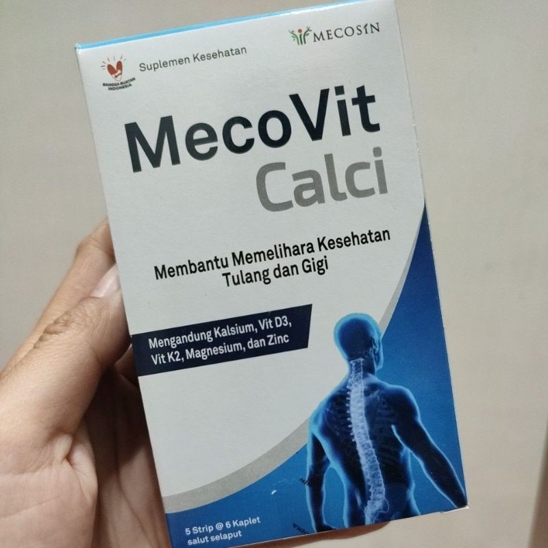 Jual Mecovit Calci D3 K2 strip 6 box 30 kaplet suplemen tulang dan gigi ...