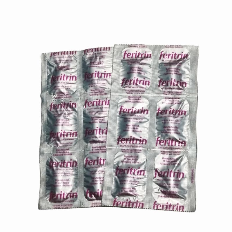 Jual Feritrin strip 6 kaplet | Shopee Indonesia