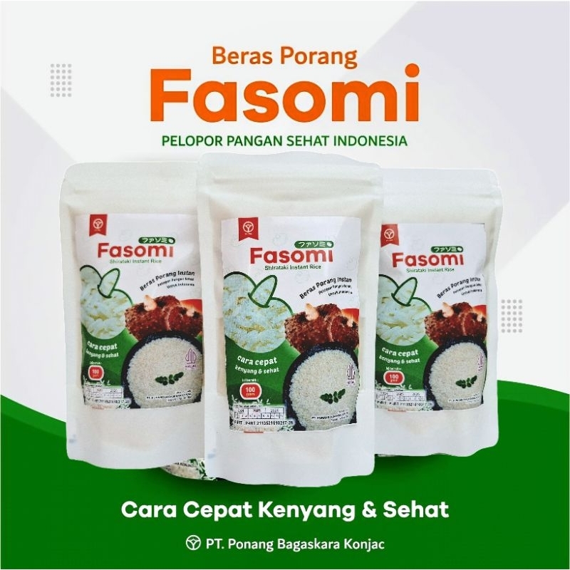 Jual FASOMI Beras Porang 100gr | Shirataki Instant Rice | Beras Porang ...