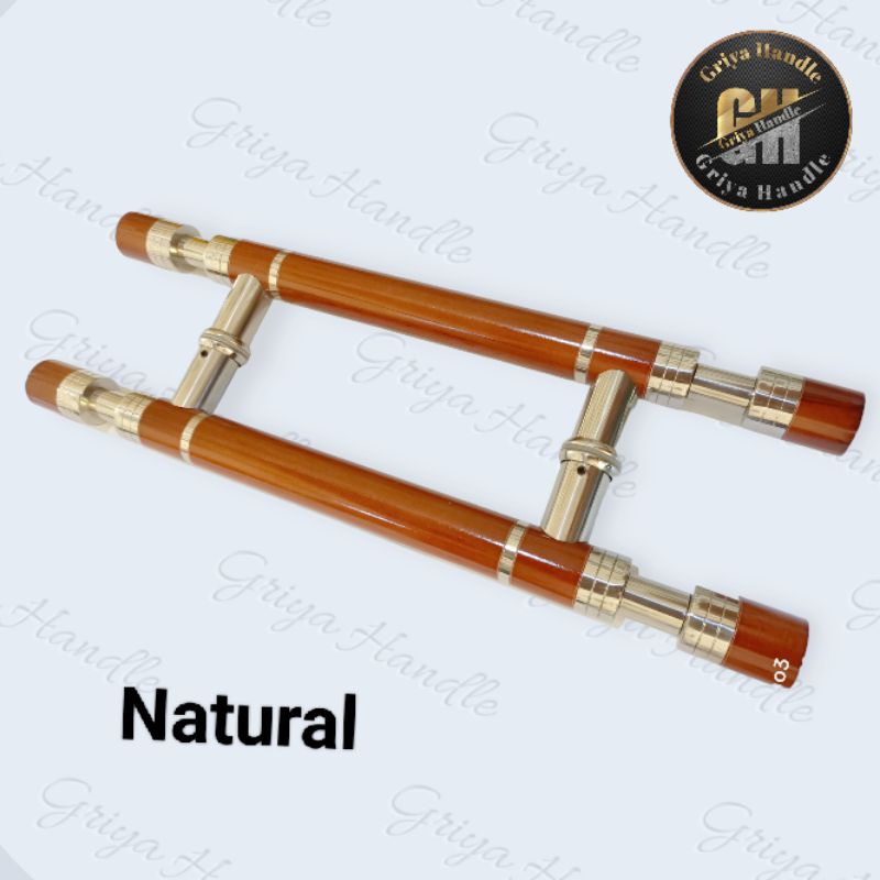 Jual 1 set Handle pintu baut tembus model Barbel 45 cm 60 cm Tarikan ...