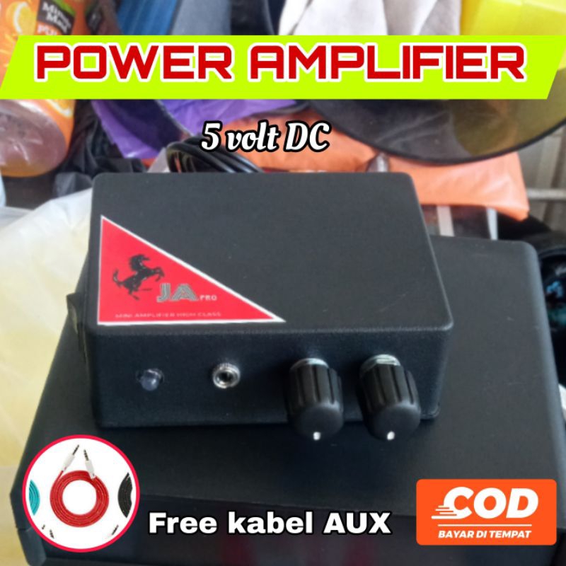 Jual Power Amplifier 5volt 2 chanel full bass | Shopee Indonesia