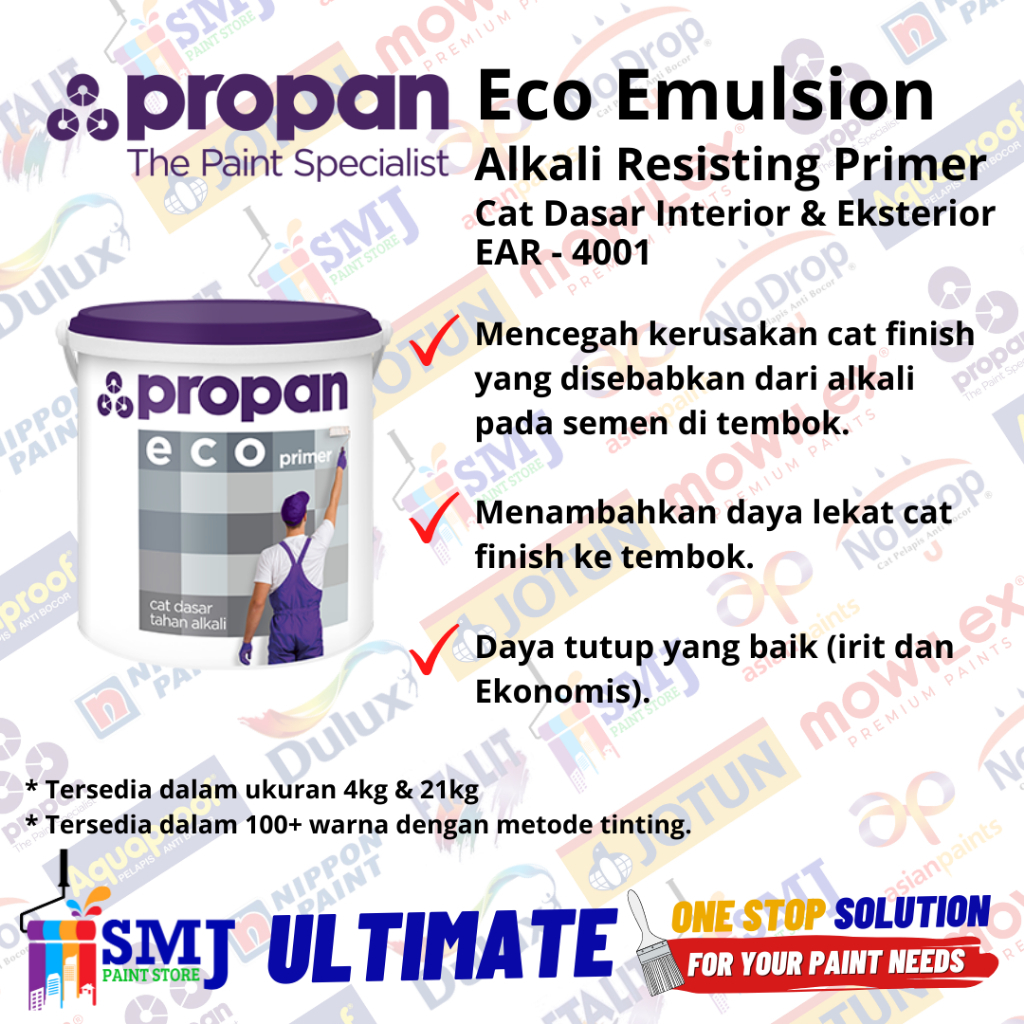 Jual Cat Dasar Interior & Eksterior PROPAN ECO EMULSION ALKALI ...