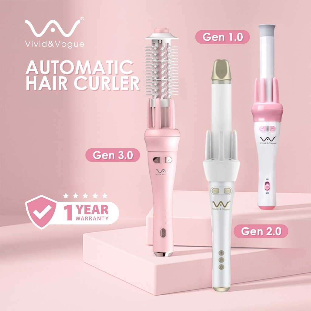 Jual Vivid&Vogue Catokan Curly Otomatis GEN1-GEN5 32mm Ion Catok Keriting Otomatis Curly Rambut ...