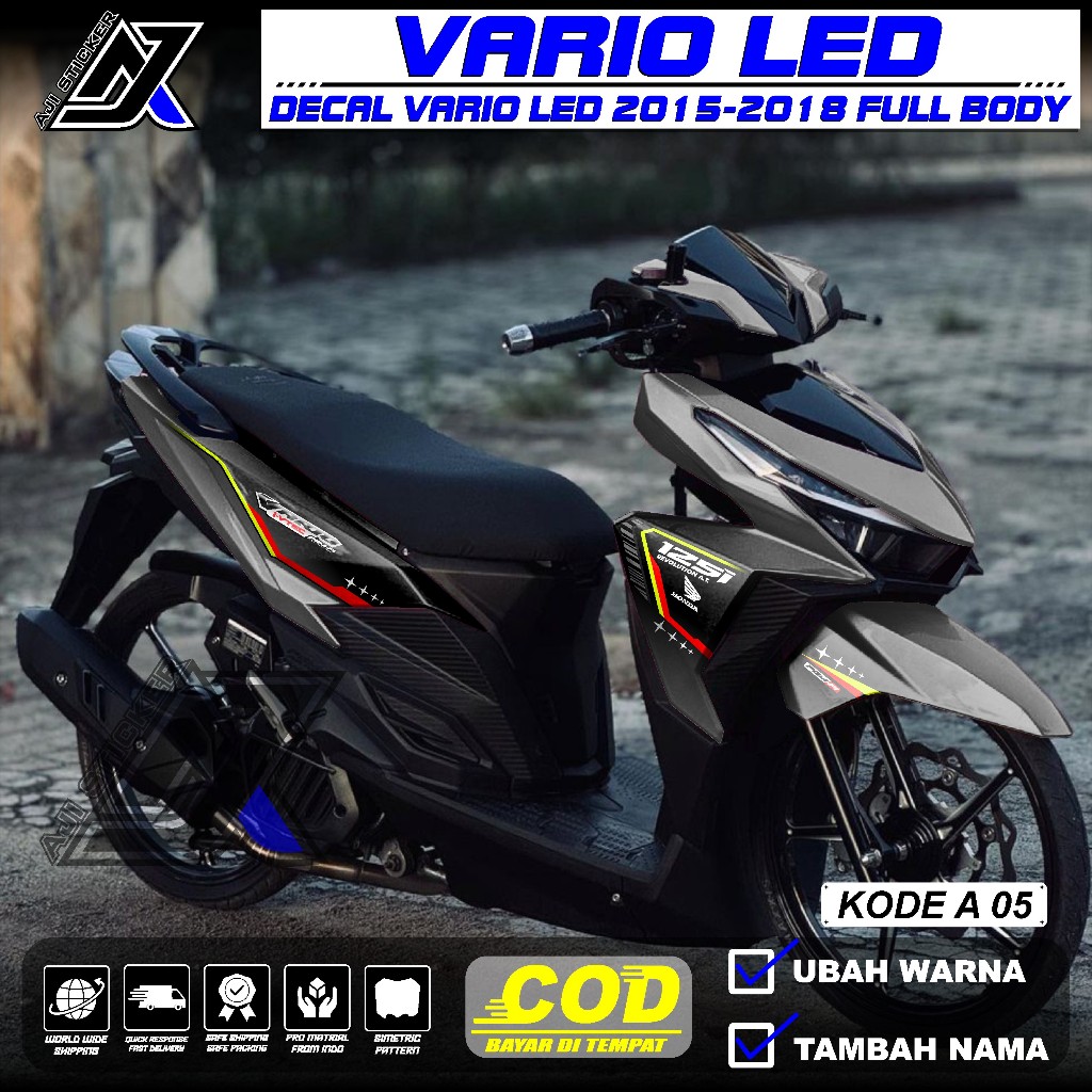 Jual Decal VARIO LED Old Full Body - Sticker VARIO Led 125/150 Full ...
