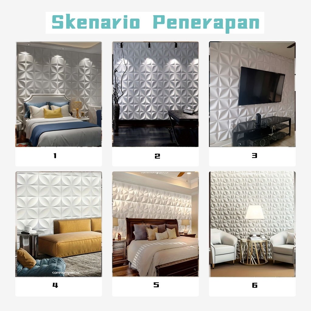 Jual 50x50cm 3d Pvc Wall Panel Dinding / Wall Panel Pvc / Wall Panel ...