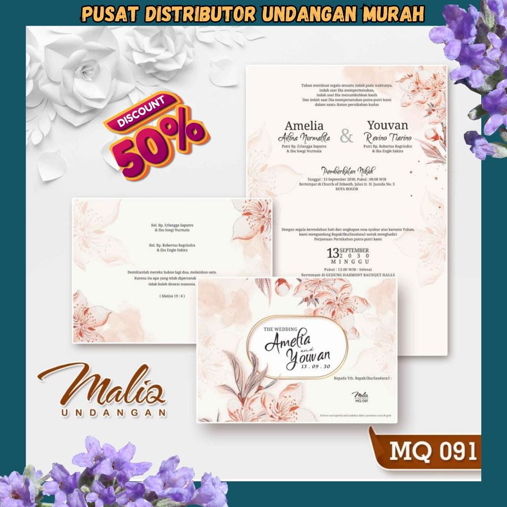 Jual Blangko Undangan Maliq 91 | Blangko Undangan Murah | Blangko Undangan|Blangko Kosong ...