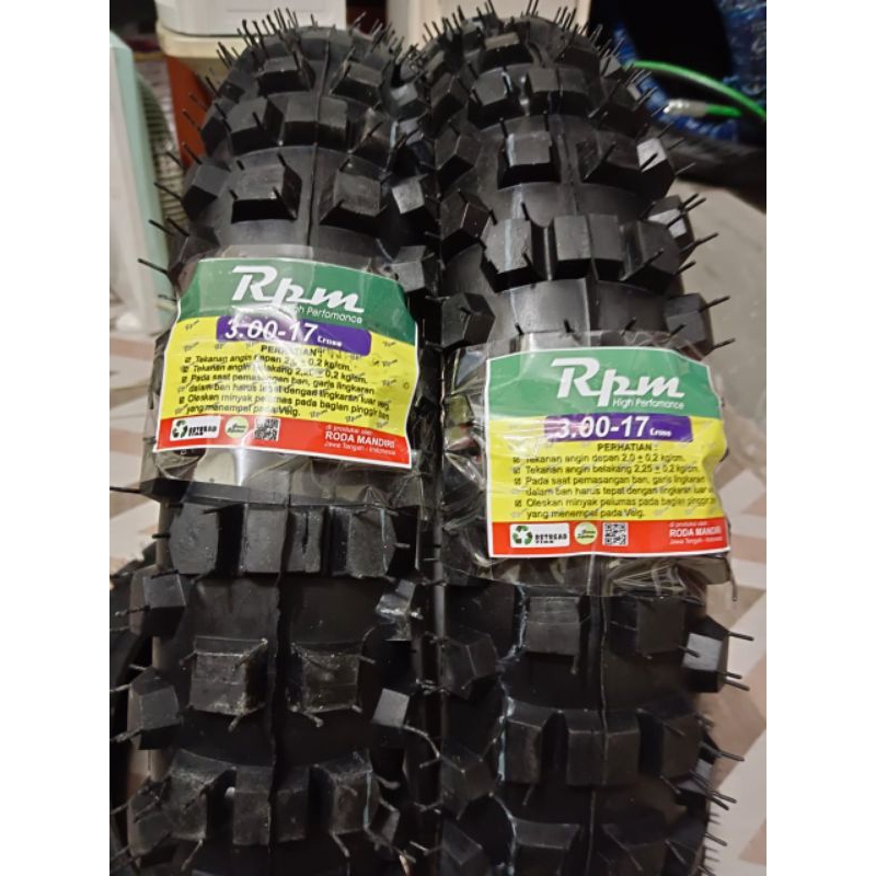 Jual Ban Cross RPM 3.00/17 Tubetype ban pacul ring 17 bebek karisma ...