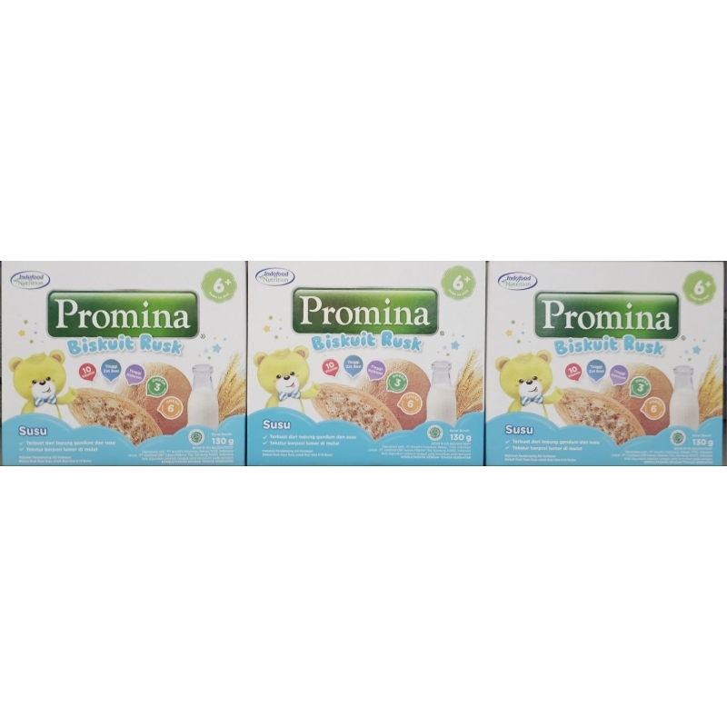 Jual Promina Biskuit Rusk Susu 130gr Box - Untuk Anak Usia 6 Bulan Ke ...