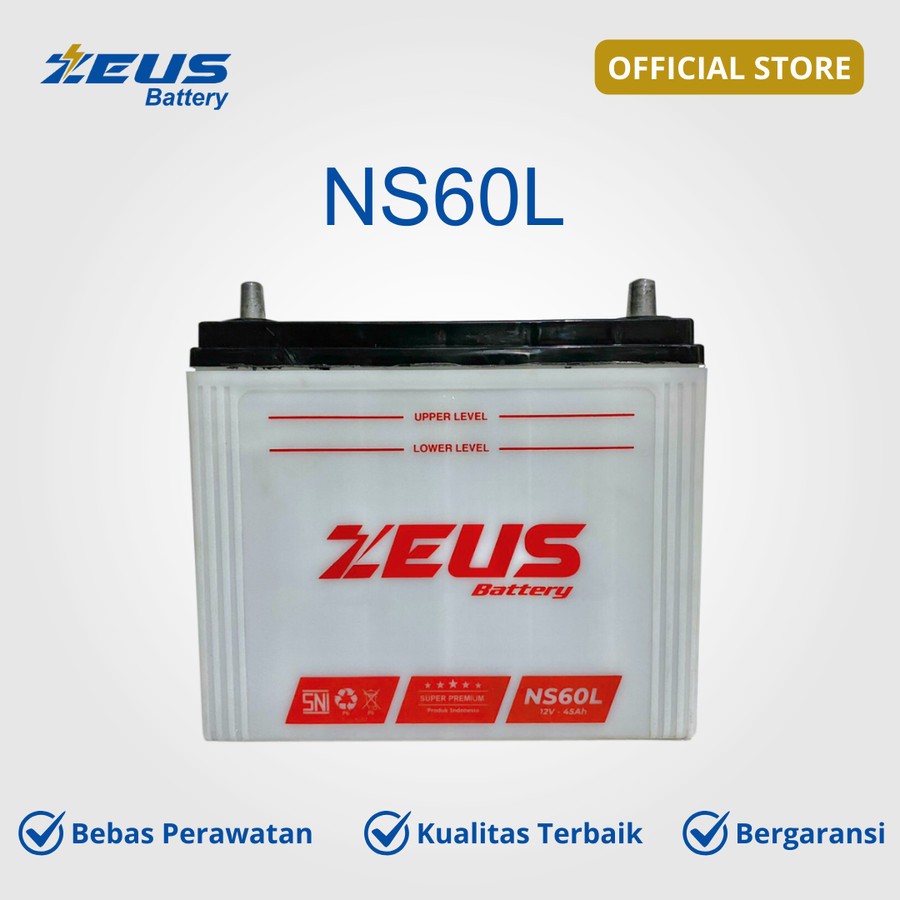 Jual Aki mobil Evalia / Sentra / Sunny / Coupe / Genesis NS60L (46B24L) Zeus Aki basah 12v 45Ah ...