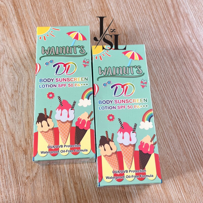 Jual WALNUTS DD GREEN Body Sunscreen Lotion SPF 50 PA+++ Thailand ...