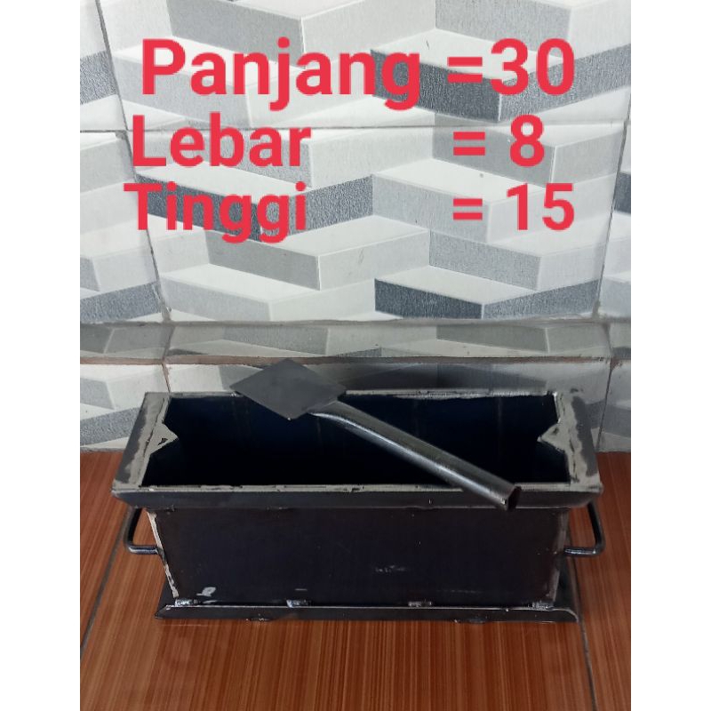 Jual cetakan batako paten fre penumbuk ( 30x15x8) | Shopee Indonesia