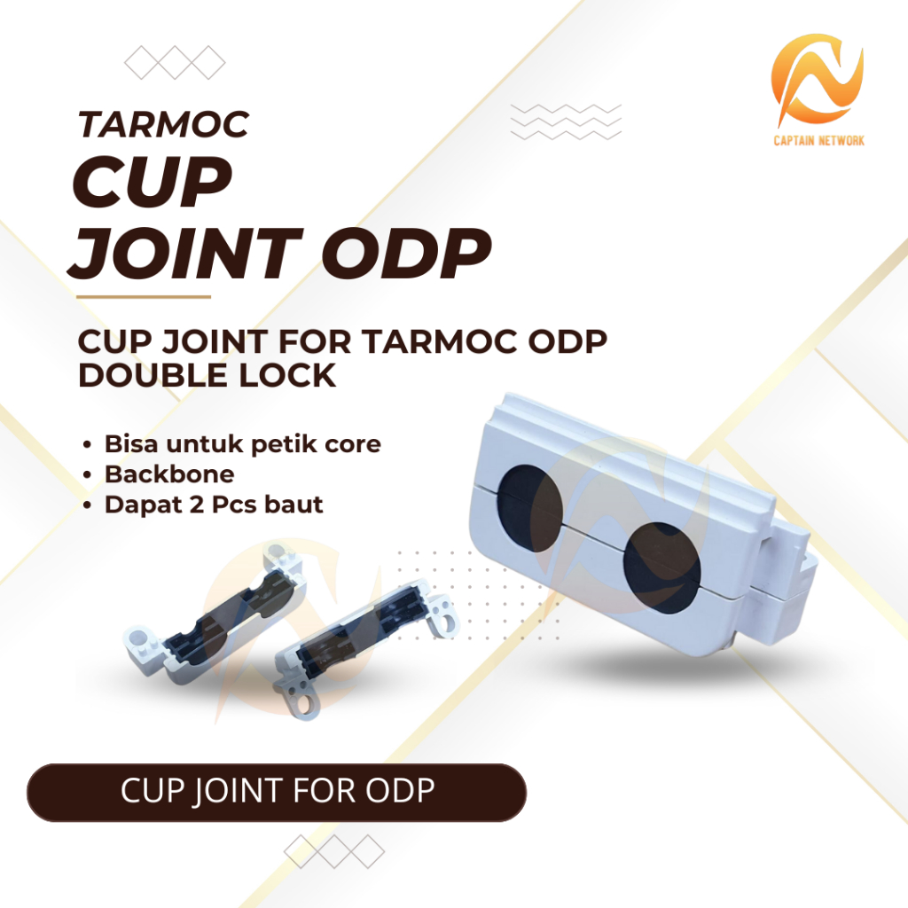 Jual Cup Joint for Tarmoc ODP Double Lock | Penjepit Kabel Fiber Optic ...