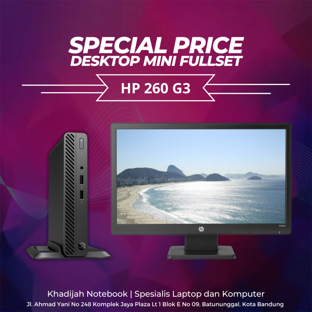 Jual MINI PC HP 260 G3 DM - Fullset Monitor Dan CPU | Shopee Indonesia