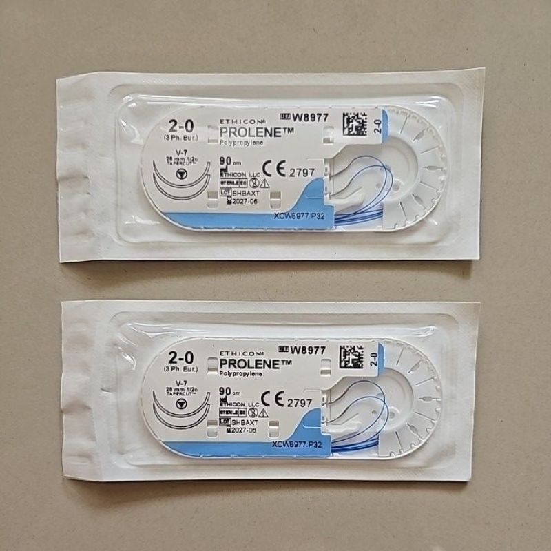 Jual Prolene 2-0 W8977 / Benang Operasi Bedah / Benang Ethicon | Shopee ...