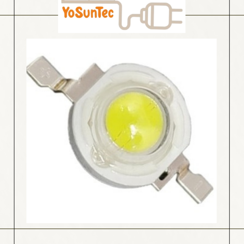 Jual MATA LED HIGH POWER LED HPL BIJI MATA 1WATT 1W 3 Watt Putih Kuning ...