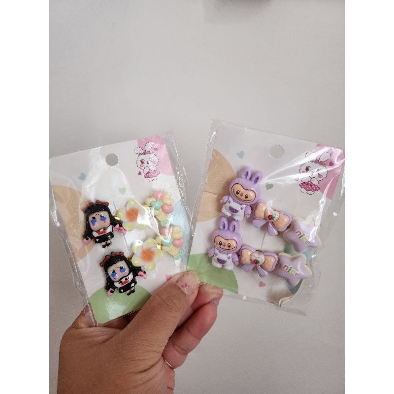 Jual Jepitan rambut labubu & cry baby isi 2 | Shopee Indonesia