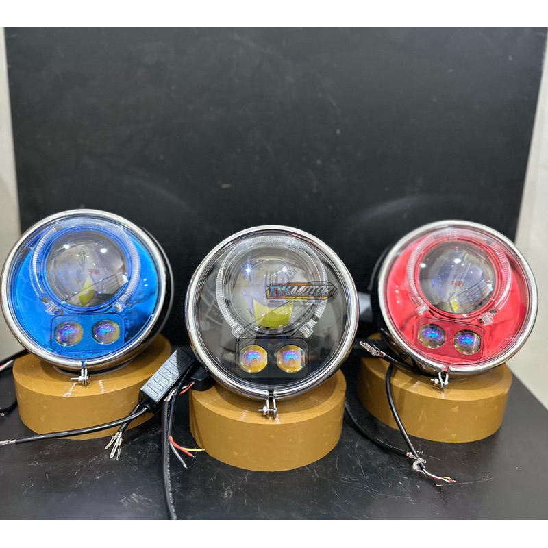 Jual Lampu Biled 5,75inch Minilaser RGB set Batok CB125 Import | Shopee ...