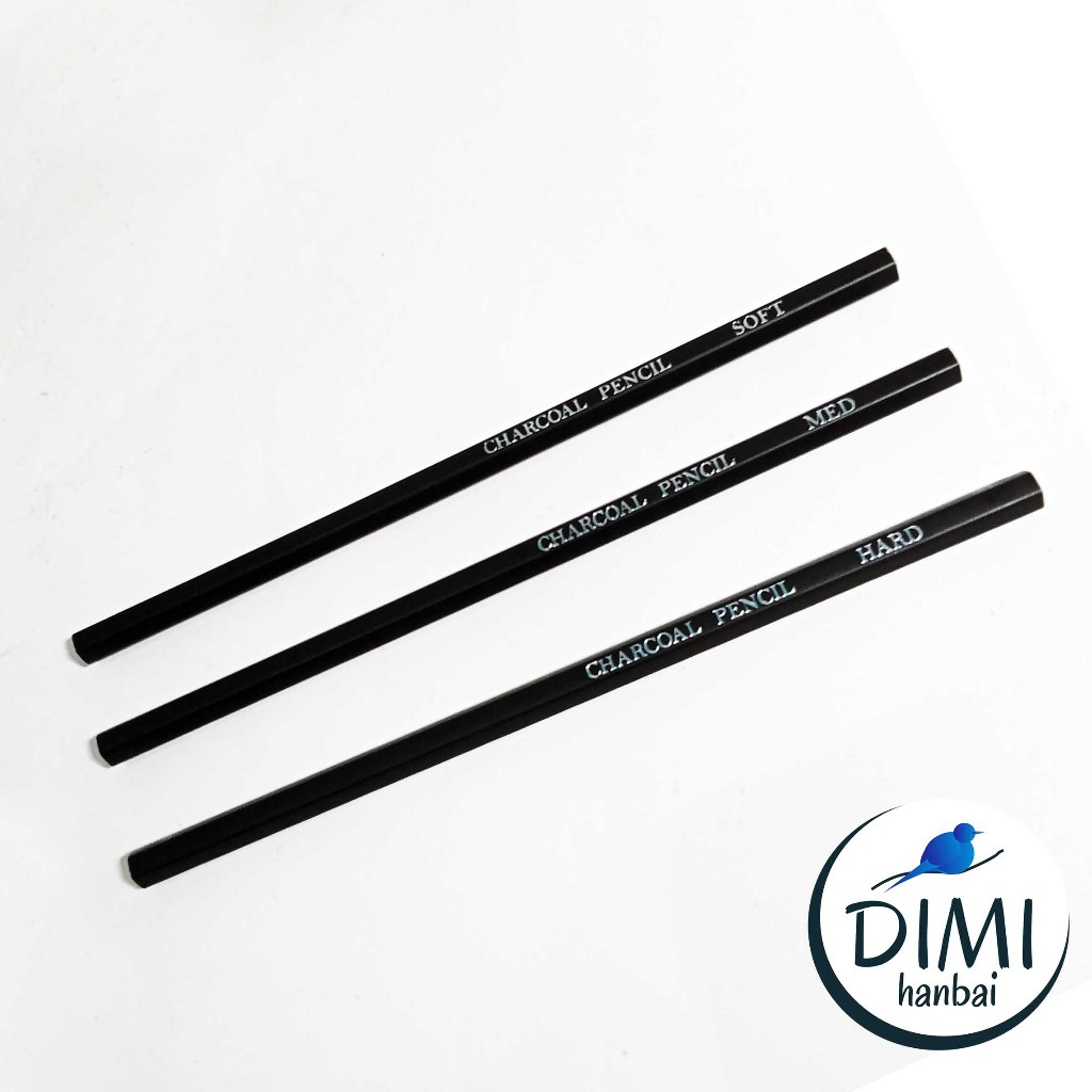 Jual [DIMI] Pensil Sketsa Arang / Charcoal Sketch / Shading Pencil Soft / Med / Hard Samoyed PCC ...