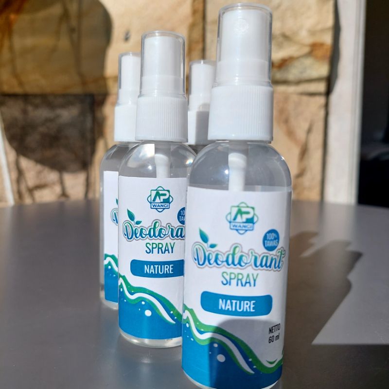Jual Deodorant spray natural paket 5botol 60ml | Shopee Indonesia