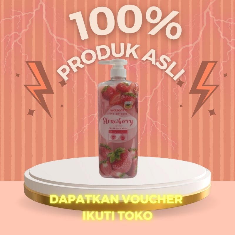 Jual STRAWBERRY BODY WASH WATSONS 1L / SABUN MANDI GEL | Shopee Indonesia