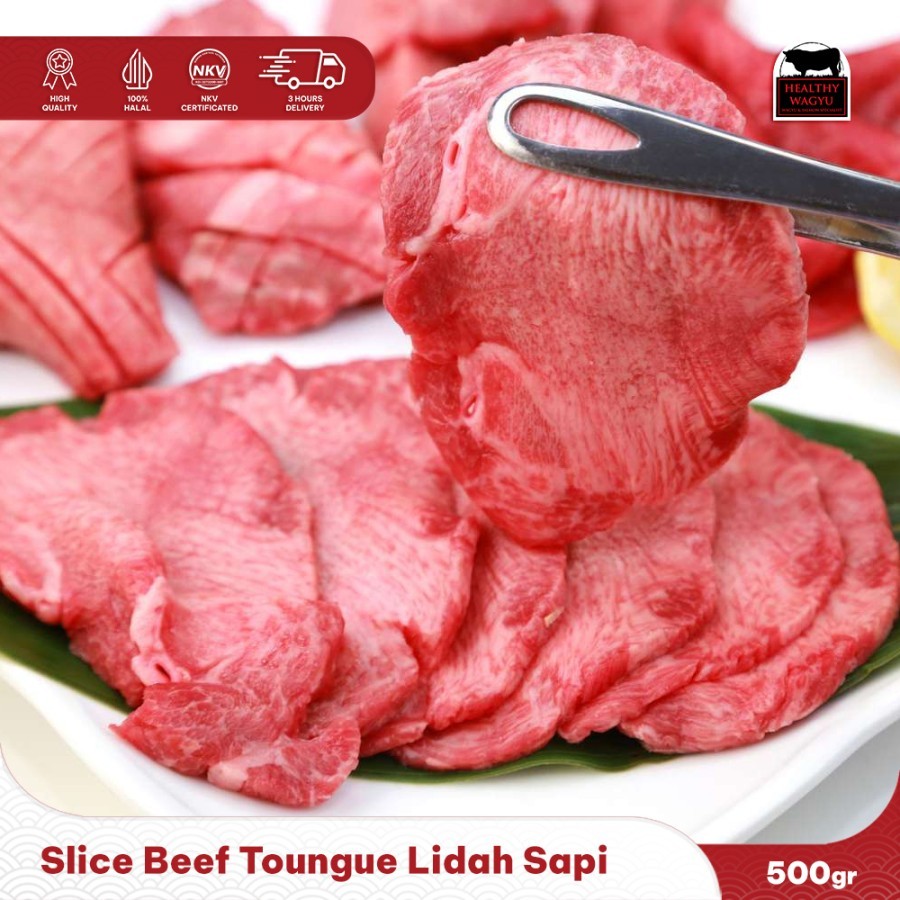 Jual Slice Beef Tounge Gyutan Lidah Sapi 500gr | Shopee Indonesia