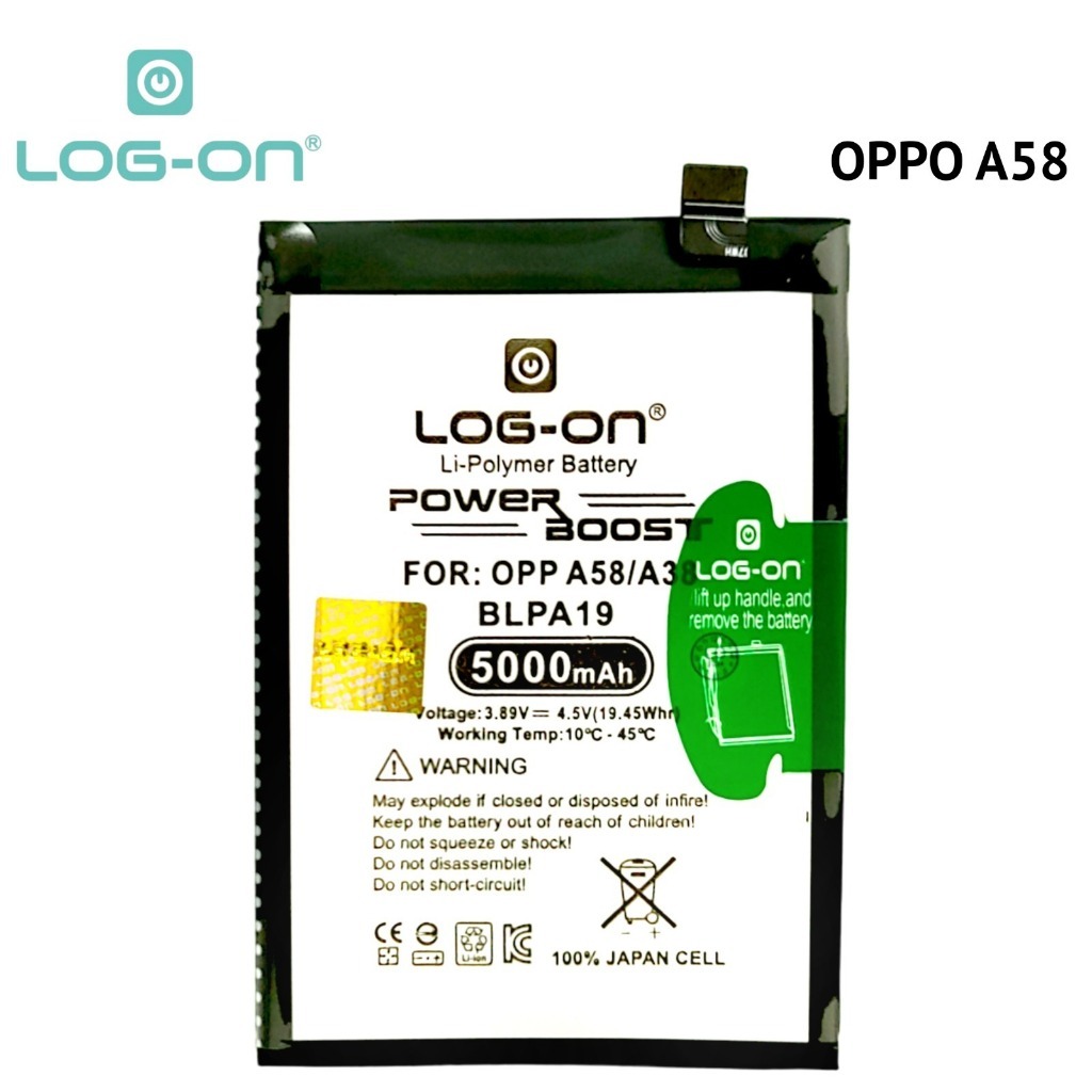 Jual Baterai Batre Log-On BLPA19 Oppo A58 4G / A38 / BLP-A19 Power ...