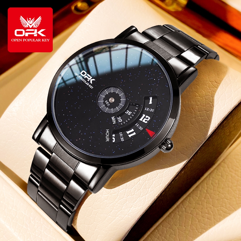 Jual OPK Jam Tangan Pria Anti Air Original Stainless Steel Terbaru 2025 ...