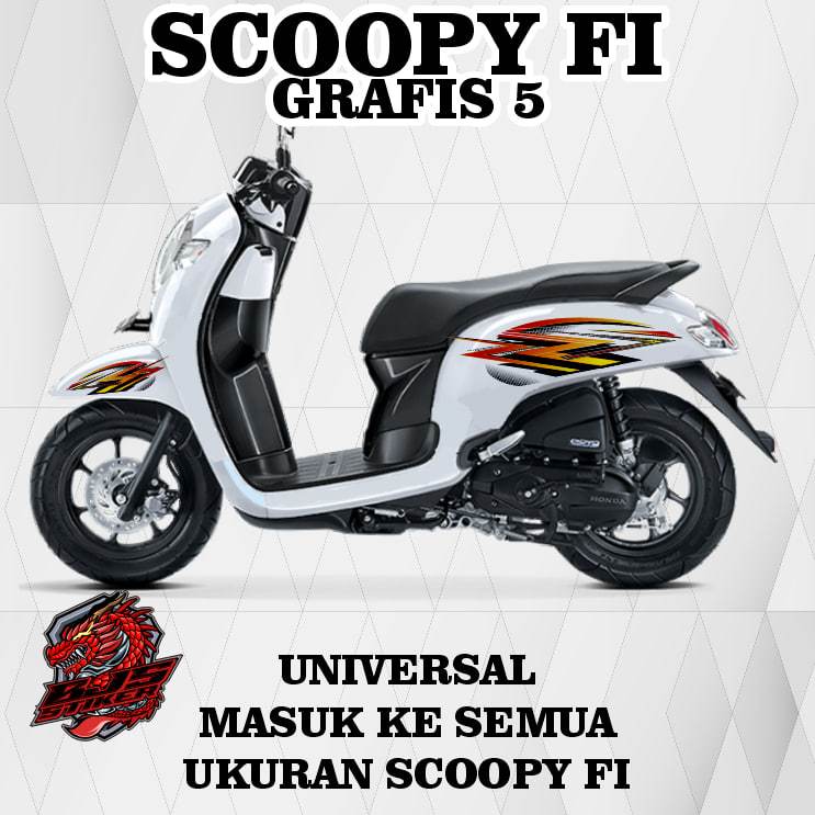 Jual Striping Honda Scoopy fi injeksi grafis 5 - Stiker Decal ...