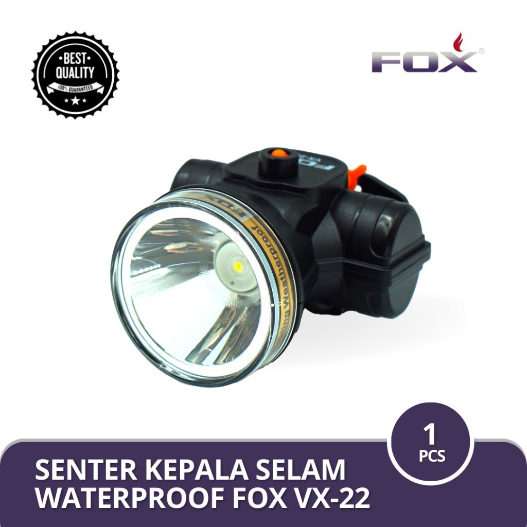 Jual Senter Kepala / Headlamp / Senter Camping Fox VX-22 (Promo ...