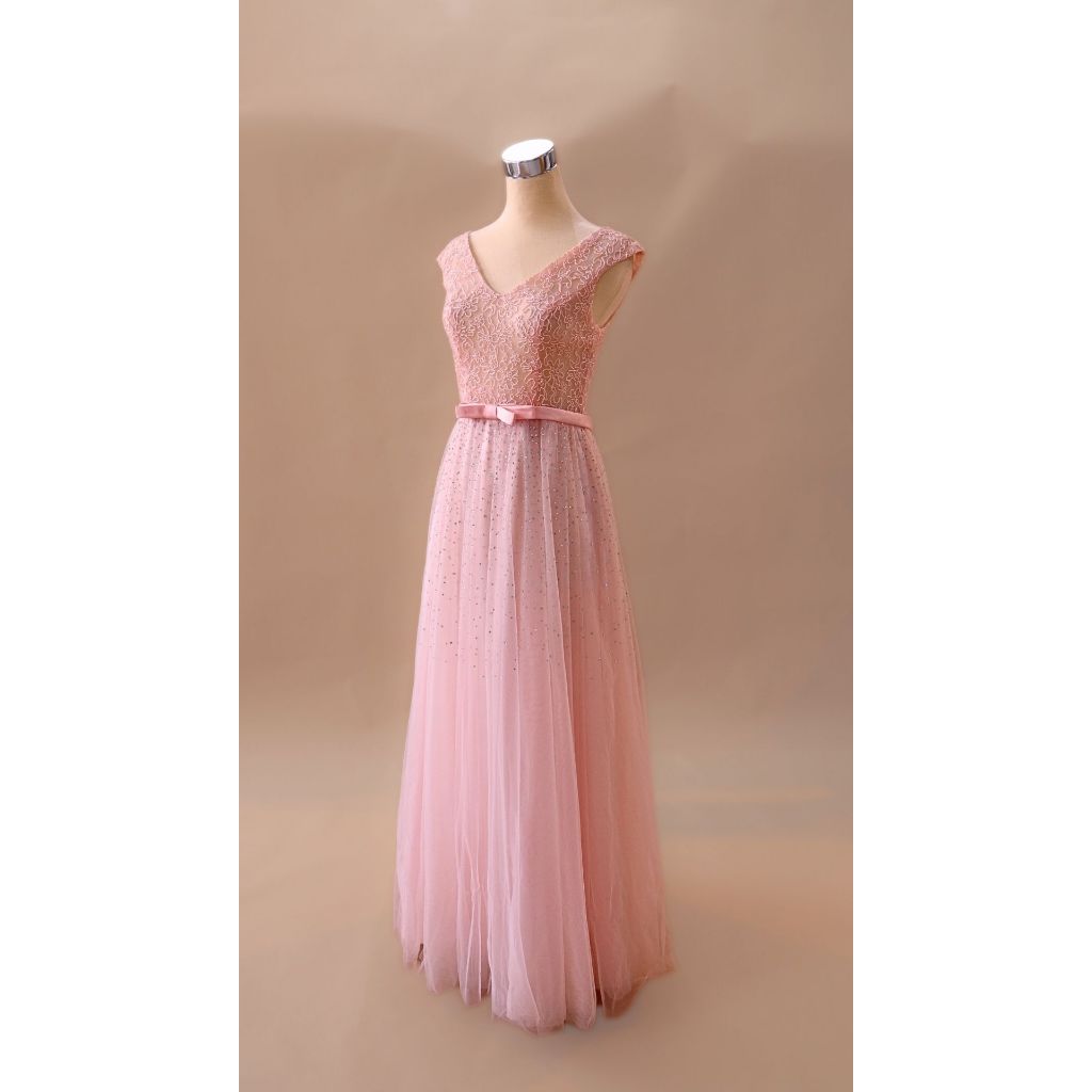 Jual Gaun panjang ( long dress)/evening gown/gaun pesta berbahan tulle ...