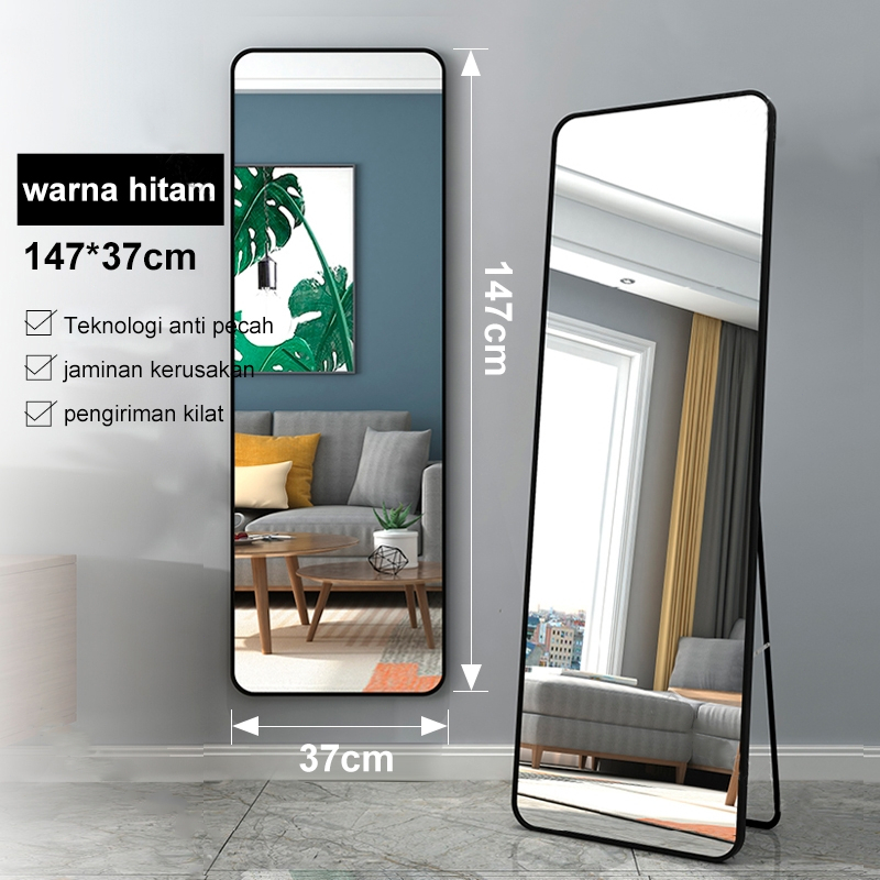 Jual 【Kemasan Kayu】Bohan 160*50 CM Kaca Cermin Full Body Cermin ...