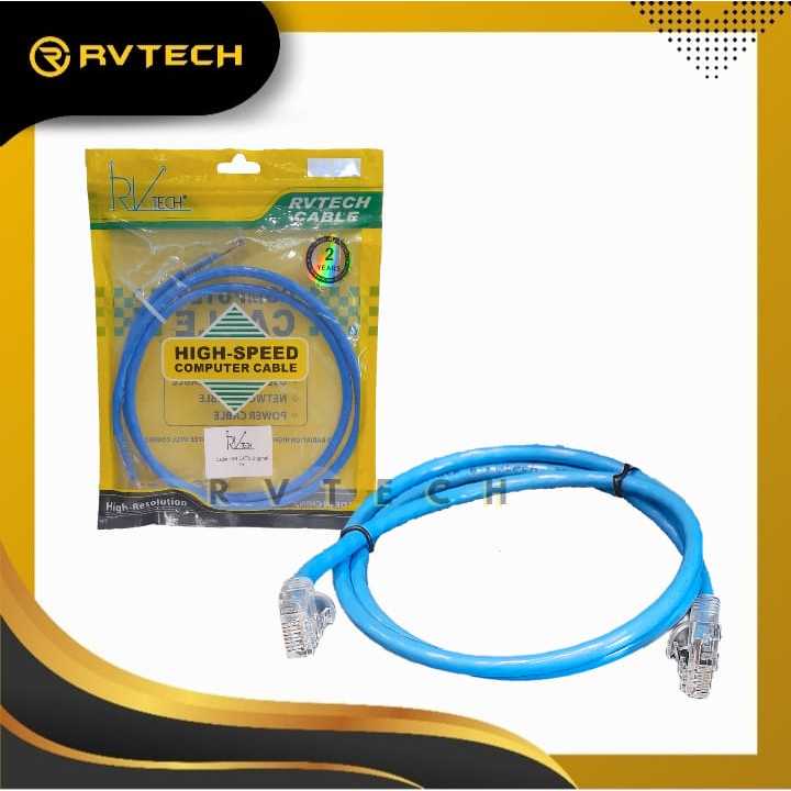 Jual Cable Lan Cat 6 1M RVTech | Shopee Indonesia