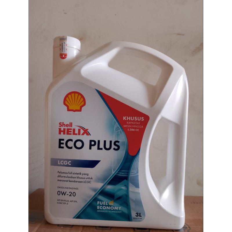 Jual OLI SHELL HELIX ECO PLUS SAE 0w-20 GALON 3L | LCGC | Shopee Indonesia
