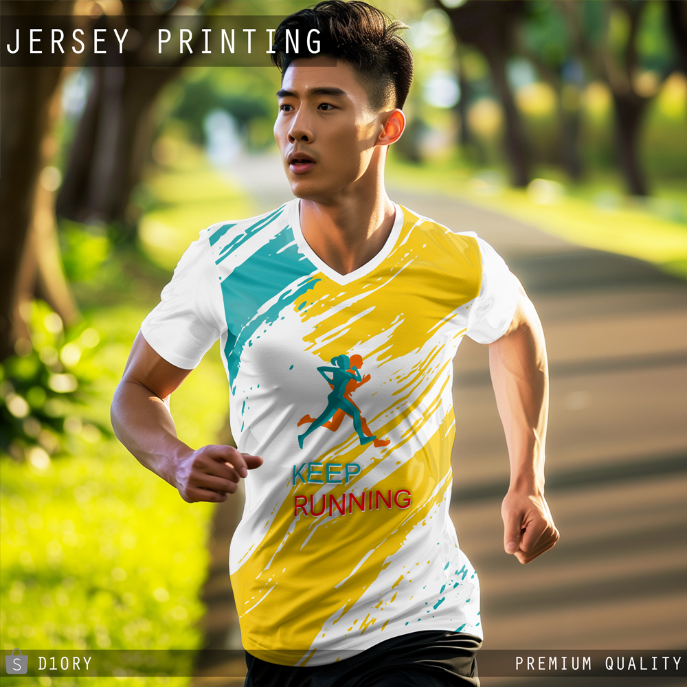 Jual Baju Jersey Pelari Marathon 24 Kaos Running Unisex Dry Fit Pakaian ...