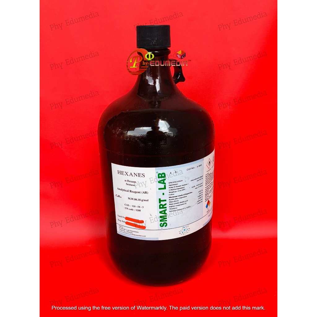 Jual N-Hexane / N-Heksana Pro Analysis Smartlab Per 500ml | Shopee ...