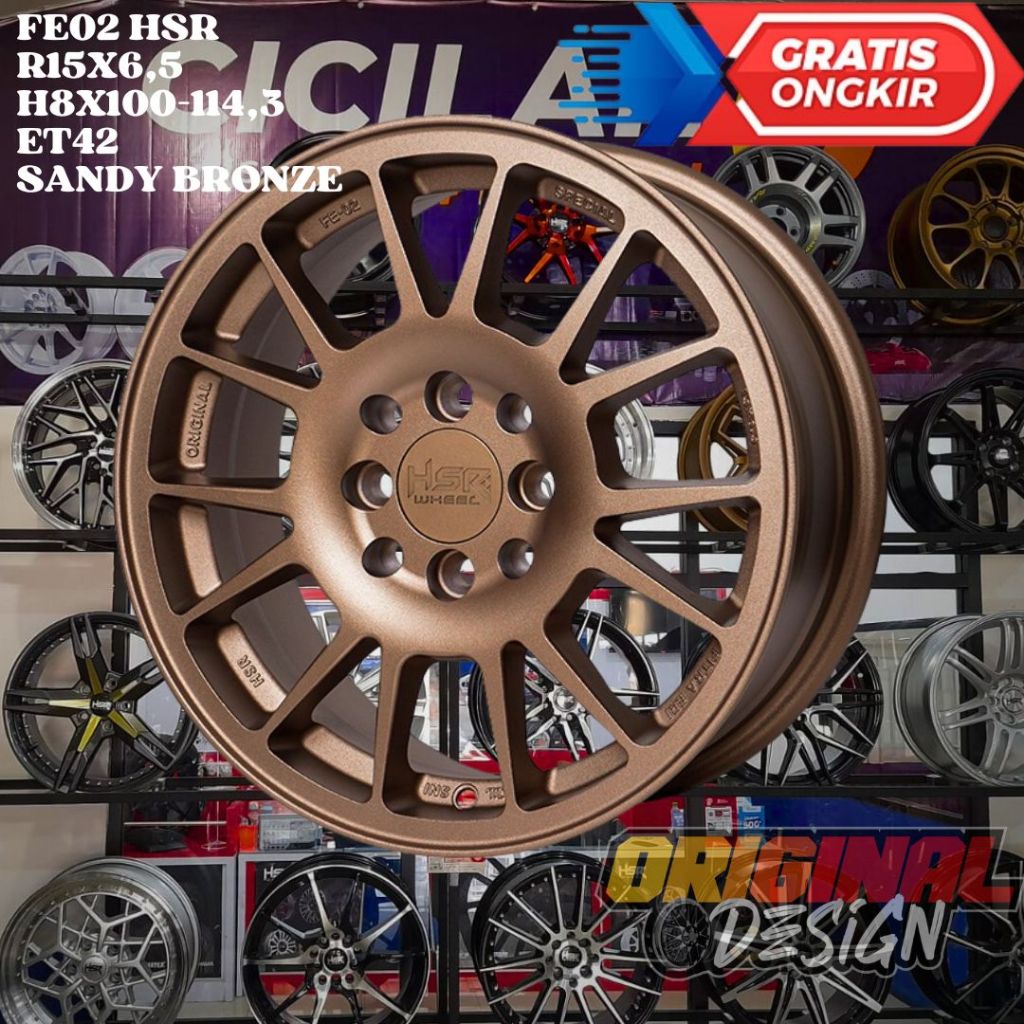 Jual VELG MOBIL MURAH RING 15 HSR FE02 R15 UNTUK BRIO AGYA FIESTA AYLA VIOS | Shopee Indonesia