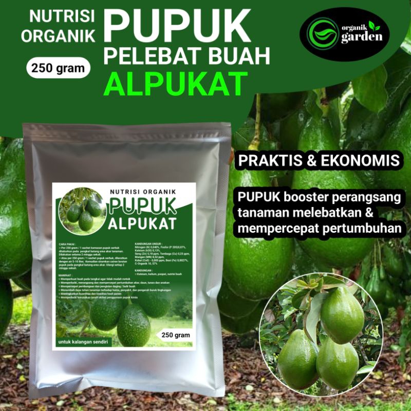 Jual pupuk pelebat buah ALPUKAT | booster melebatkan secara maksimal 250gram | Shopee Indonesia